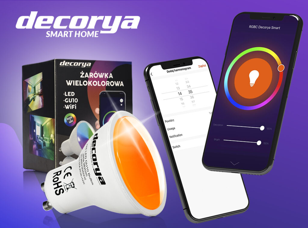 Żarówka LED GU10 5W RGB+CCT Wi-Fi - Decorya.pl